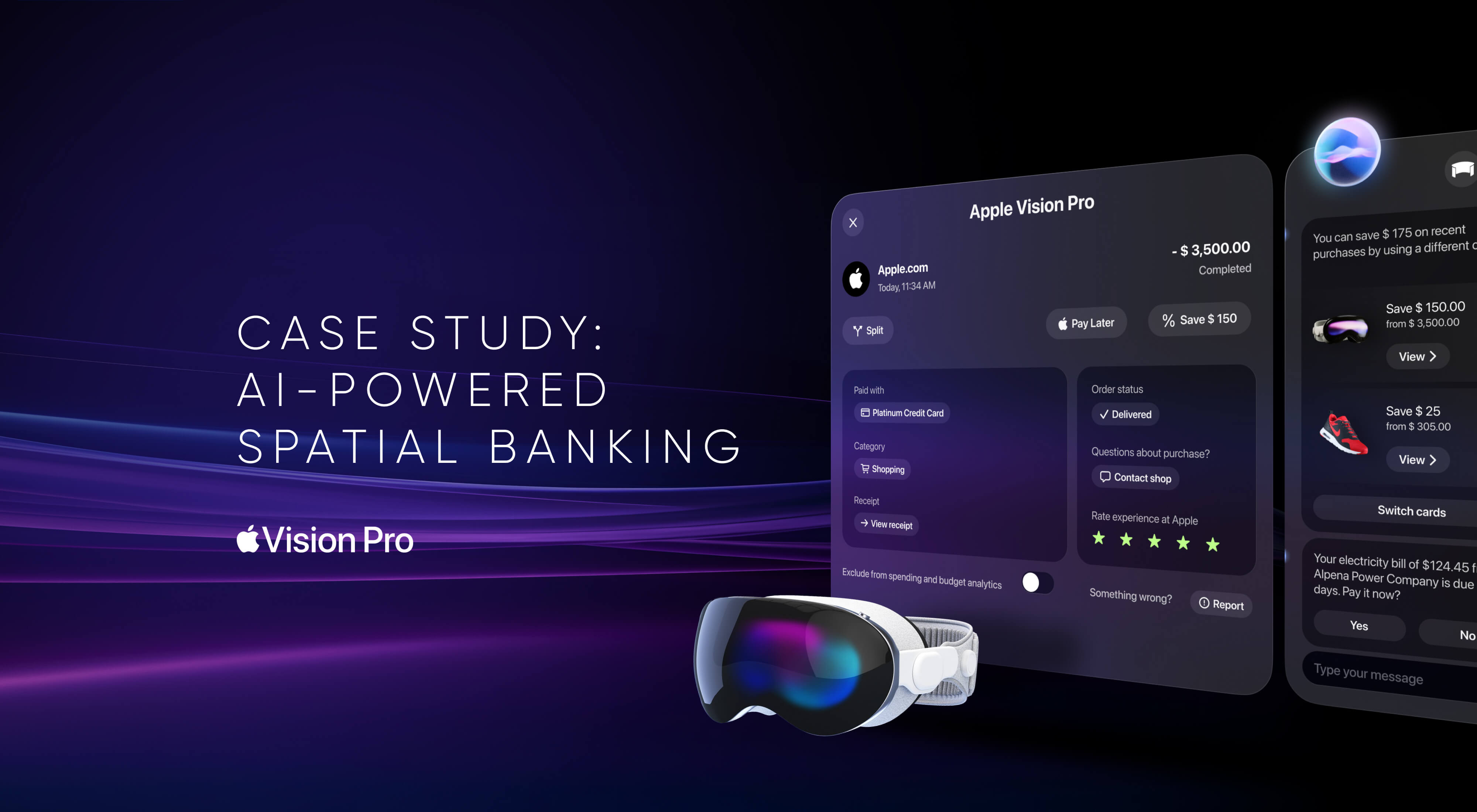 Case Study: AI-Powered Spatial Banking for Apple Vision Pro • UXDA ...